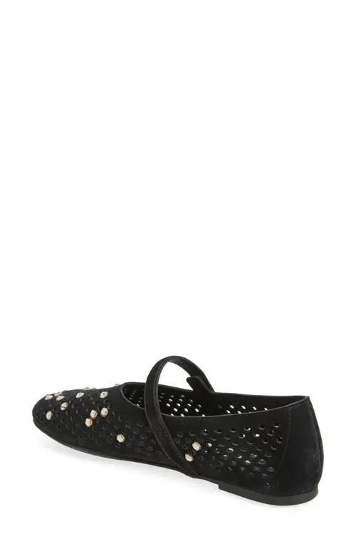 PEDRO GARCIA Alisa Mary Jane Flats With Crystal Embellishments