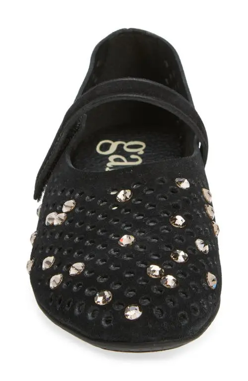PEDRO GARCIA Alisa Mary Jane Flats With Crystal Embellishments