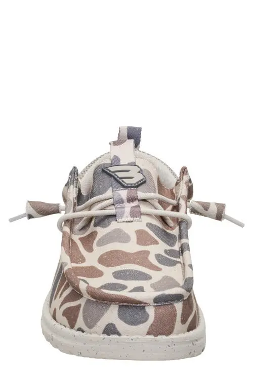 HEY DUDE X Burlebo Wally Funk Deer Camo Slip-on Shoes