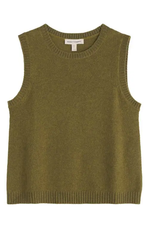 SEASALT CORNWALL East View Merino Wool Blend Sweater Vest - Seagrass