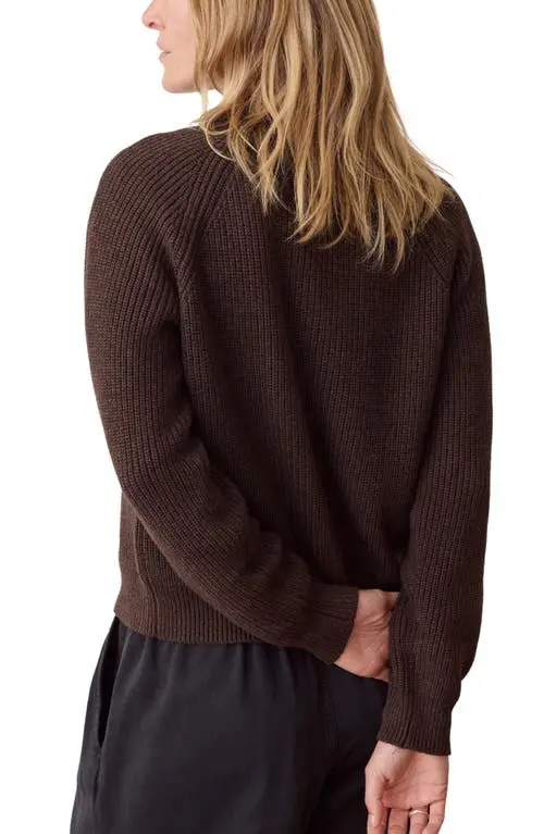 Marine Layer Parker Cotton & Merino Wool Blend Cardigan