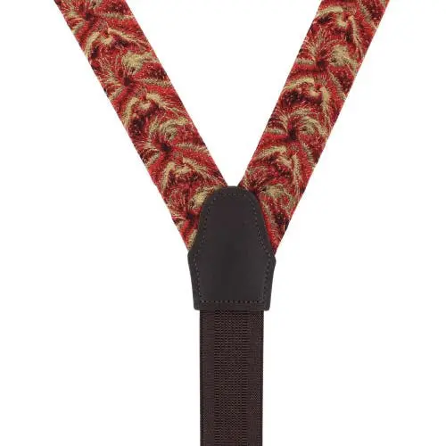 Trafalgar Phoenix Soaring Silk Button End Suspenders