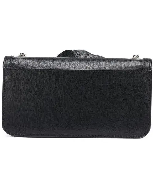 Karl Lagerfeld Paris Kosette Flower Applique Crossbody - Black/silver