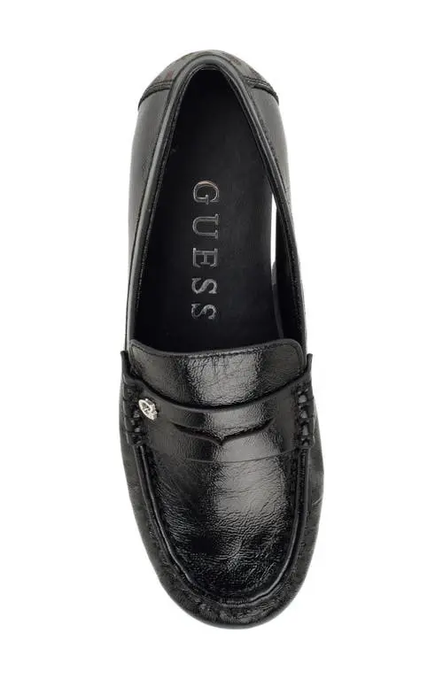 Guess Raivoo Penny Loafer - Black/black