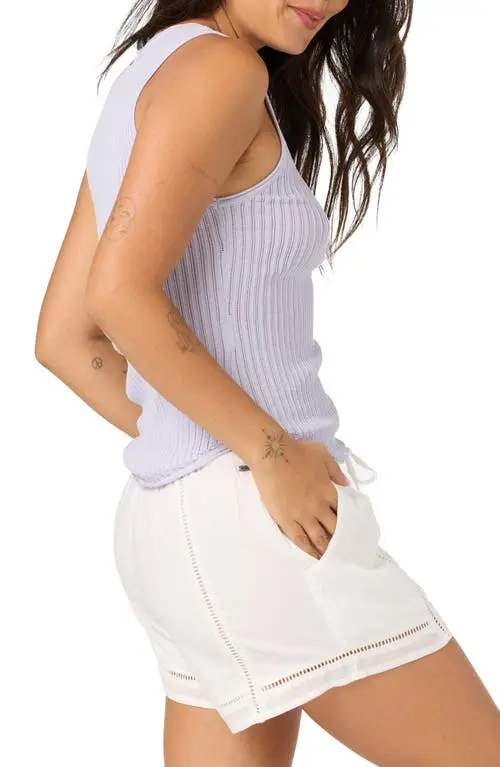 O'Neill Cotton Shorts With Ladder Stitch Detail - White