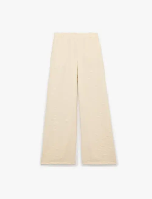Koton Straight Full Length Belted Wide Leg Pants