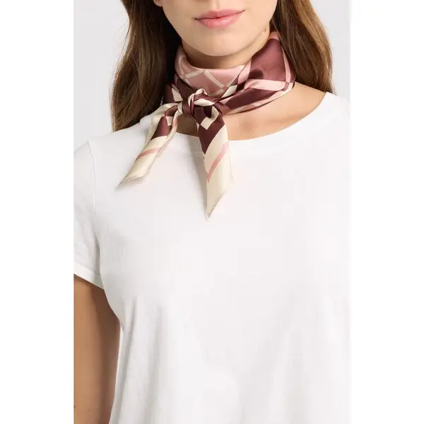 Rag & Bone Pop Geo Silk Scarf - Dustg