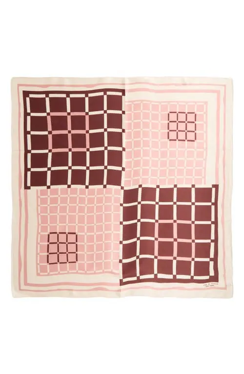 Rag & Bone Pop Geo Silk Scarf - Dustg