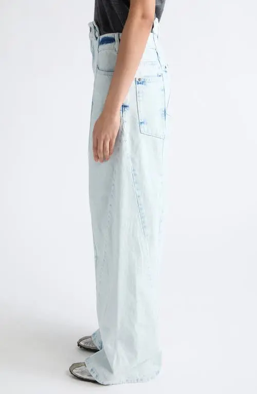 MAISON MARGIELA Décortiqué Wide-leg Jeans - Bleached Indigo Blue