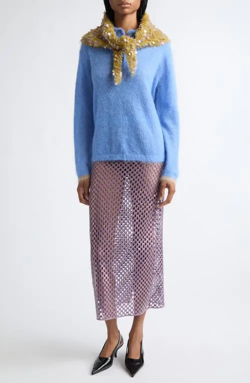 ZANKOV Ryan Alpaca & Mohair Blend Polo Sweater