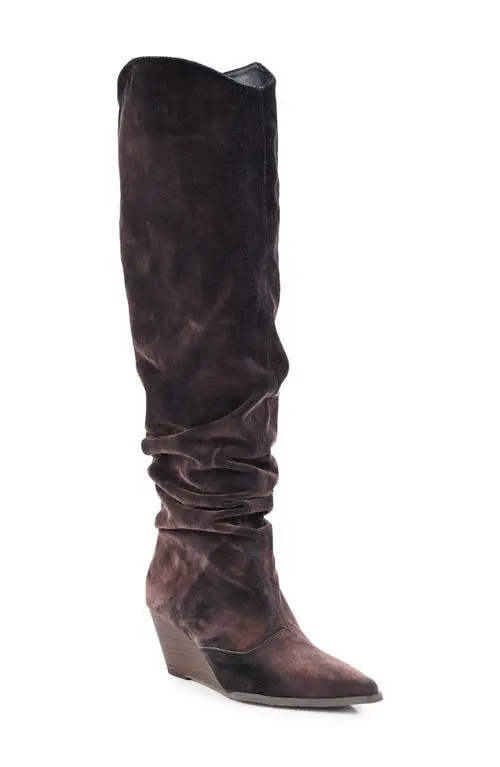 Seychelles Windswell Knee High Slouch Boot - Dark Blue