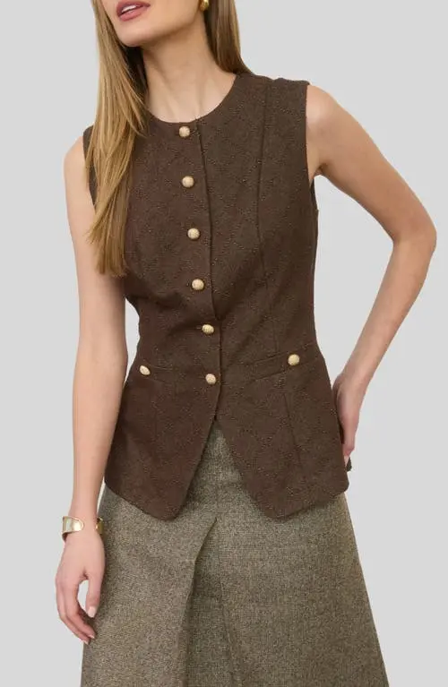 ZOE AND CLAIRE Diamond Quilted Vest
