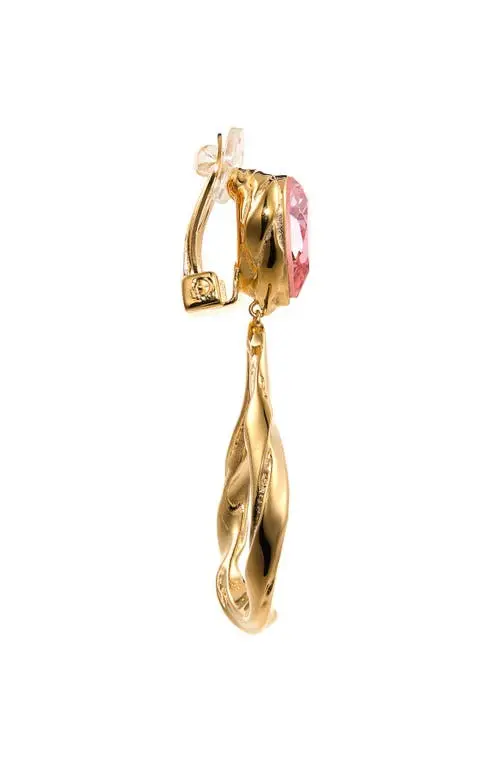 Oscar De La Renta Loop Drop Earrings