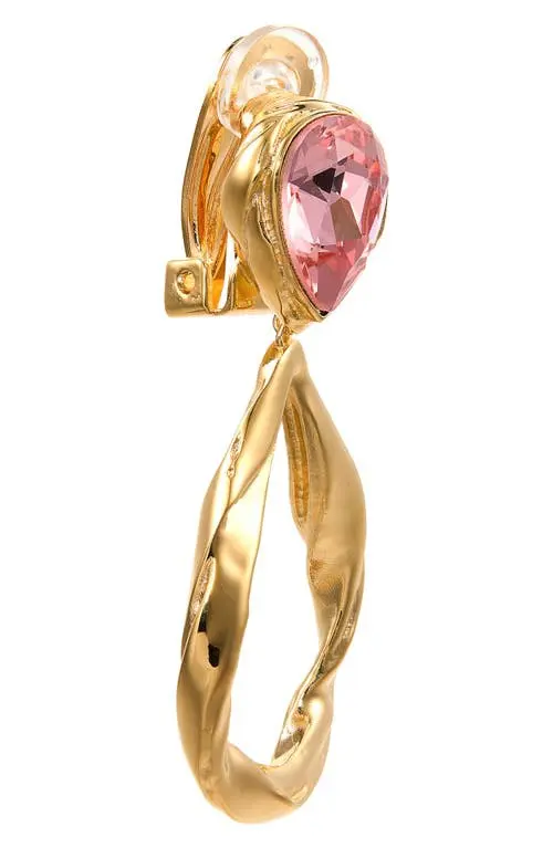 Oscar De La Renta Loop Drop Earrings