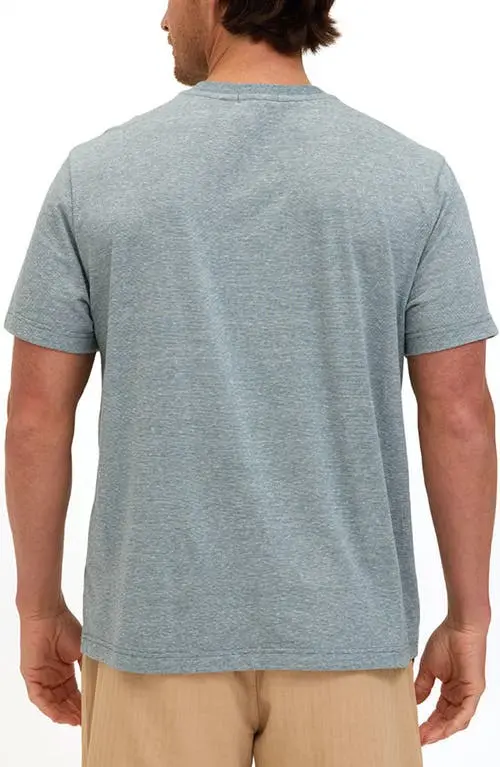 THREADS 4 THOUGHT Carlos Short Sleeve Henley - Peacock
