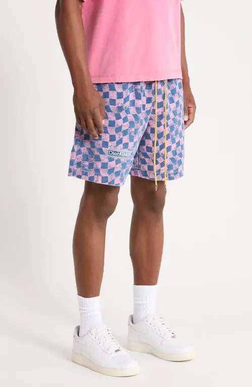 DIET STARTS MONDAY Warped Checker Shorts