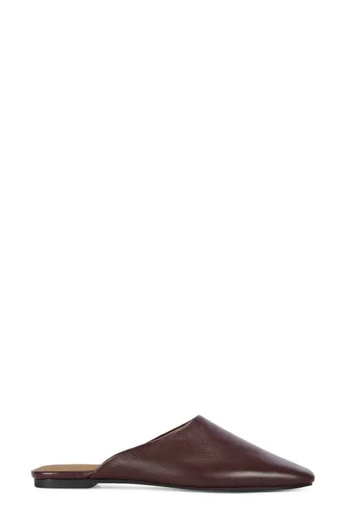AZALEA WANG Raphael Flat Mule - Chocolate