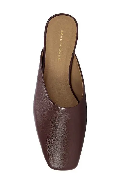 AZALEA WANG Raphael Flat Mule - Chocolate