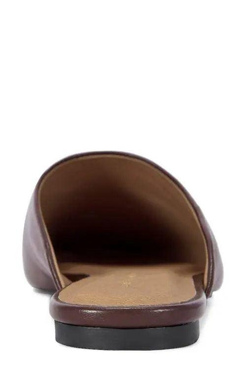 AZALEA WANG Raphael Flat Mule - Chocolate