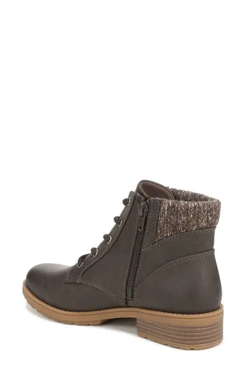 Dr. Scholl'S Daphne Bootie With Knit Collar - Dark Brown