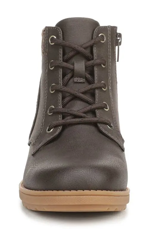 Dr. Scholl'S Daphne Bootie With Knit Collar - Dark Brown
