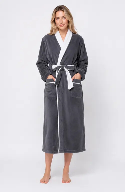 WRAPPED IN A CLOUD Spa Robe - Gray
