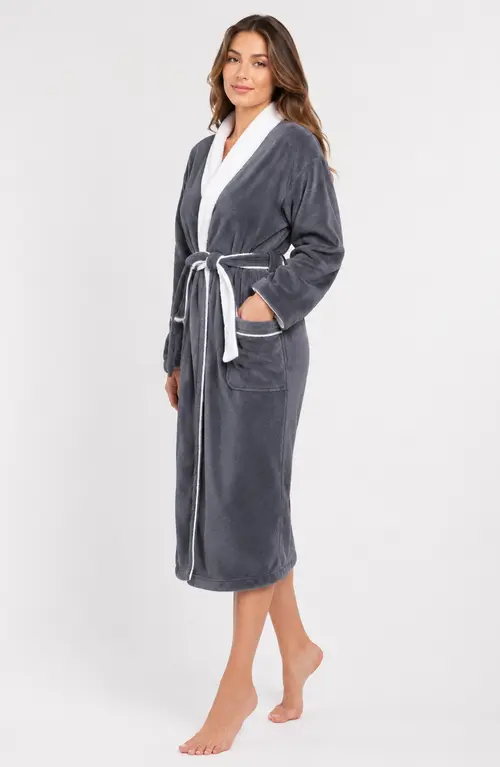 WRAPPED IN A CLOUD Spa Robe - Gray