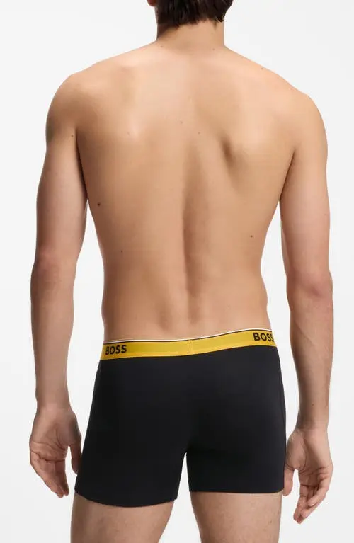 BOSS 3-pack Cotton Boxer Briefs - Black