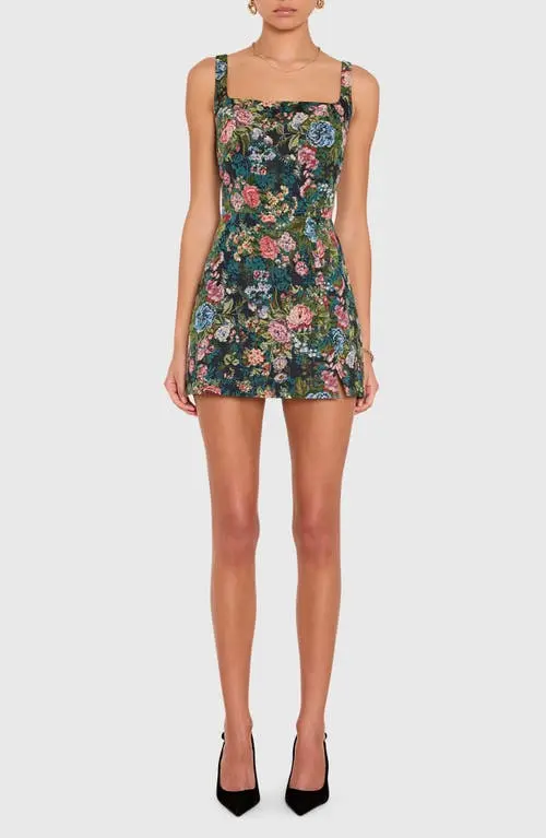 Amanda Uprichard Rhonda Floral Tapestry Romper - Mcht Multi
