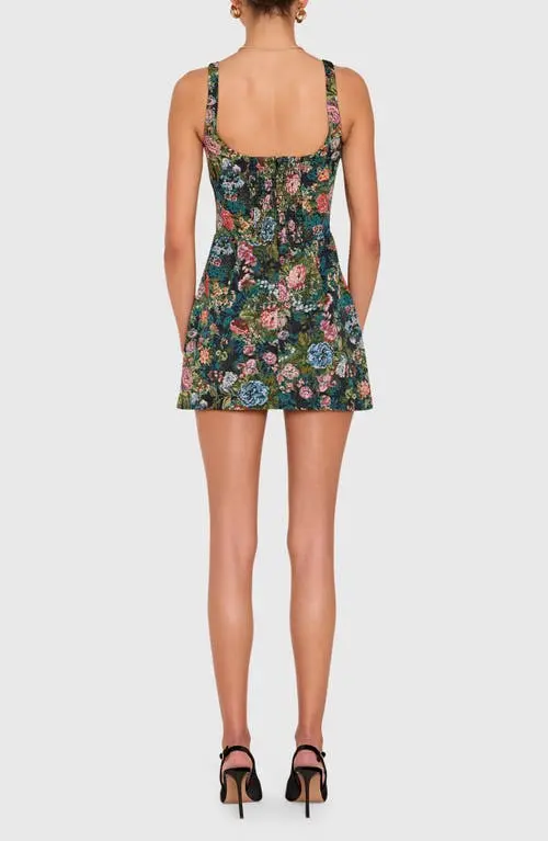 Amanda Uprichard Rhonda Floral Tapestry Romper