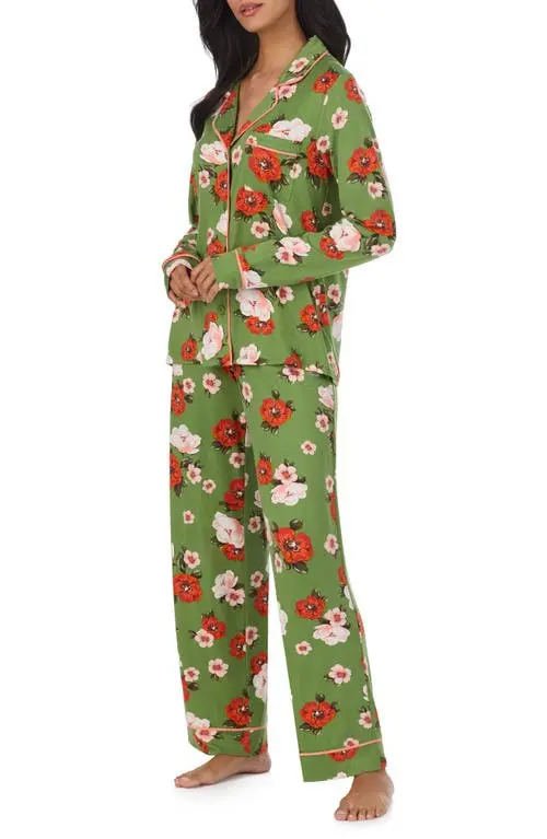 ROOM SERVICE Print Pajamas - Green/floral