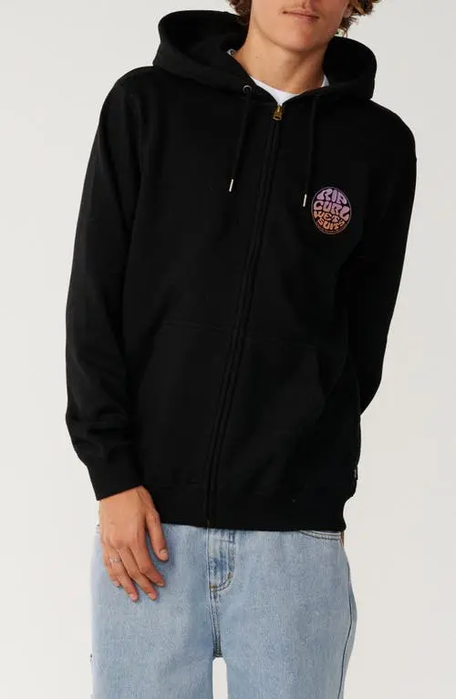 Rip Curl Wettie Passage Icon Zip Hoodie - Black