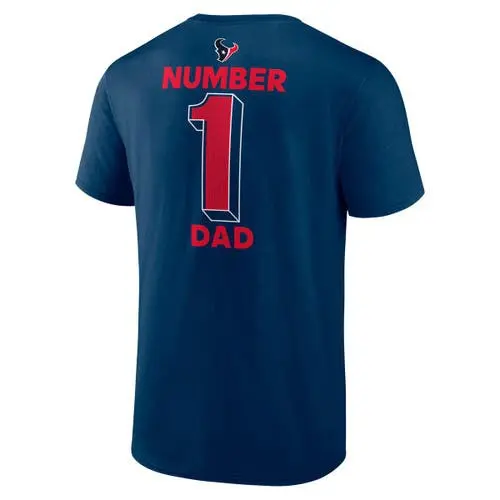 LOGO ATHLETIC Houston Texans #1 Dad Jersey T-shirt