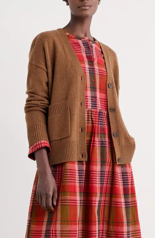 SEASALT CORNWALL Senara Wool Blend Cardigan - Toffee