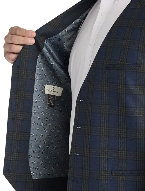 OAK HILL BY DXL Glen Plaid Button-front Vest