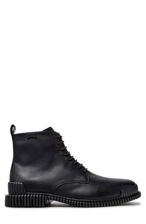 Camper Pix Leather Ankle Boot - Black