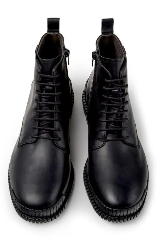 Camper Pix Leather Ankle Boot - Black