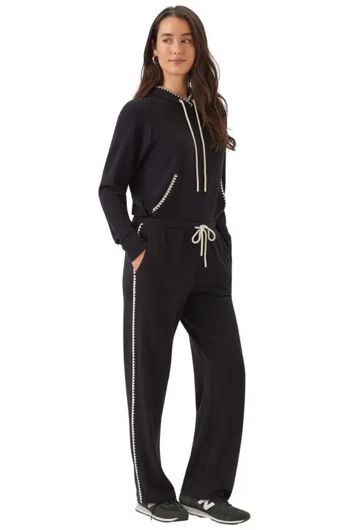 Karen Kane Edge Stitch Wide Leg Sweatpants