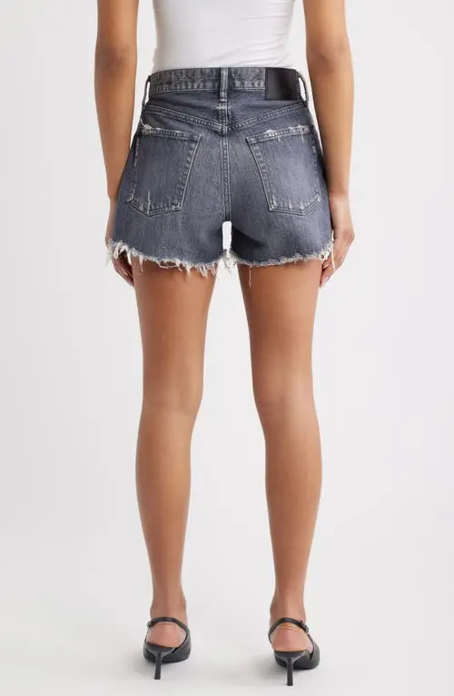 Moussy Vintage Glenview Cutoff High Waist Denim Shorts