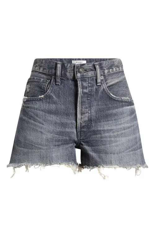 Moussy Vintage Glenview Cutoff High Waist Denim Shorts
