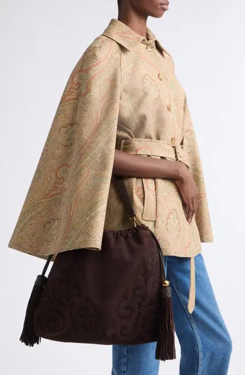 Etro Large Kalispera Tassel Shoulder Bag