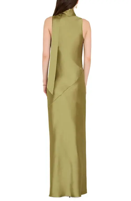Amanda Uprichard Paula Scarf Detail Maxi Dress