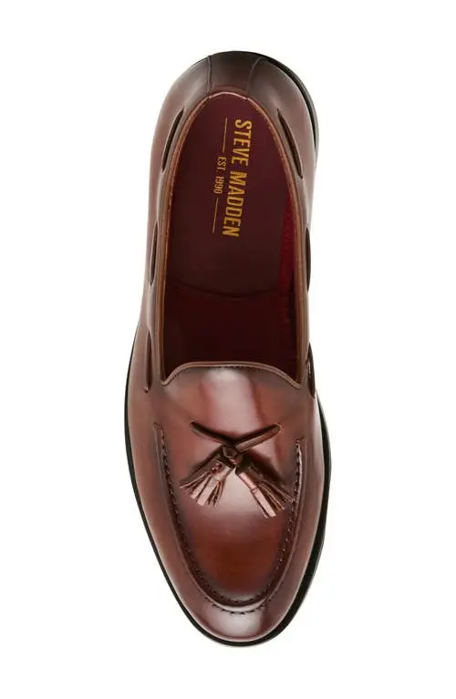 Steve Madden Elgin Leather Loafer - Tan Leathe