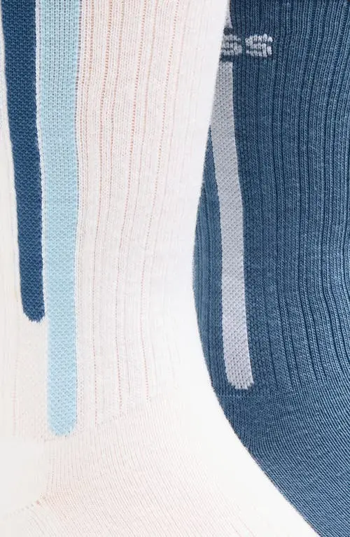 BOSS 3-pack Ribbed Crew Socks