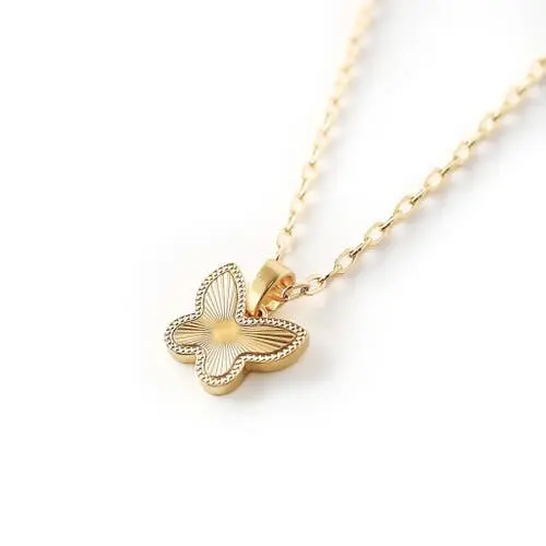 BOWOOD LANE Monarch Butterfly Charm Necklace