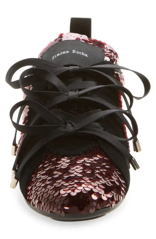 Simone Rocha Sequin Ballerina Grip Trainer Sneakers
