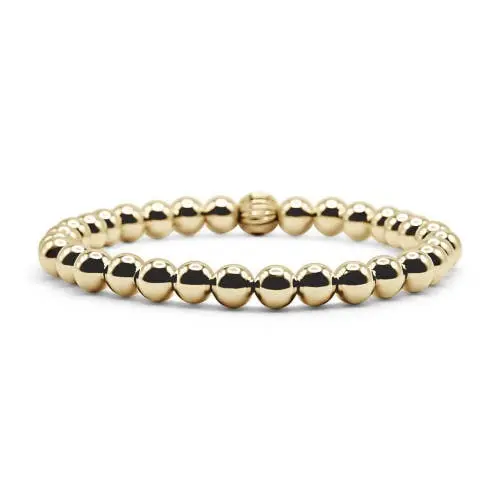 BOWOOD LANE 6mm Filled Beaded Stretch Bracelet
