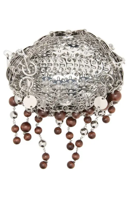 Rabanne 1969 Chain Mail Wooden Bead Shoulder Bag