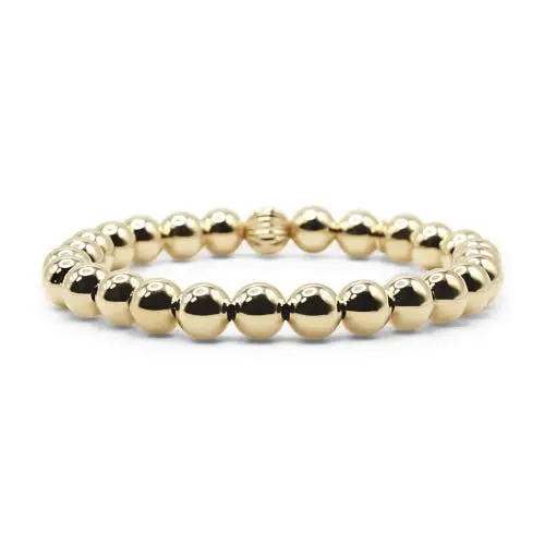 BOWOOD LANE 7mm Filled Beaded Stretch Bracelet