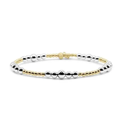 BOWOOD LANE Bliss Two-tone Beaded Bracelet - Gold